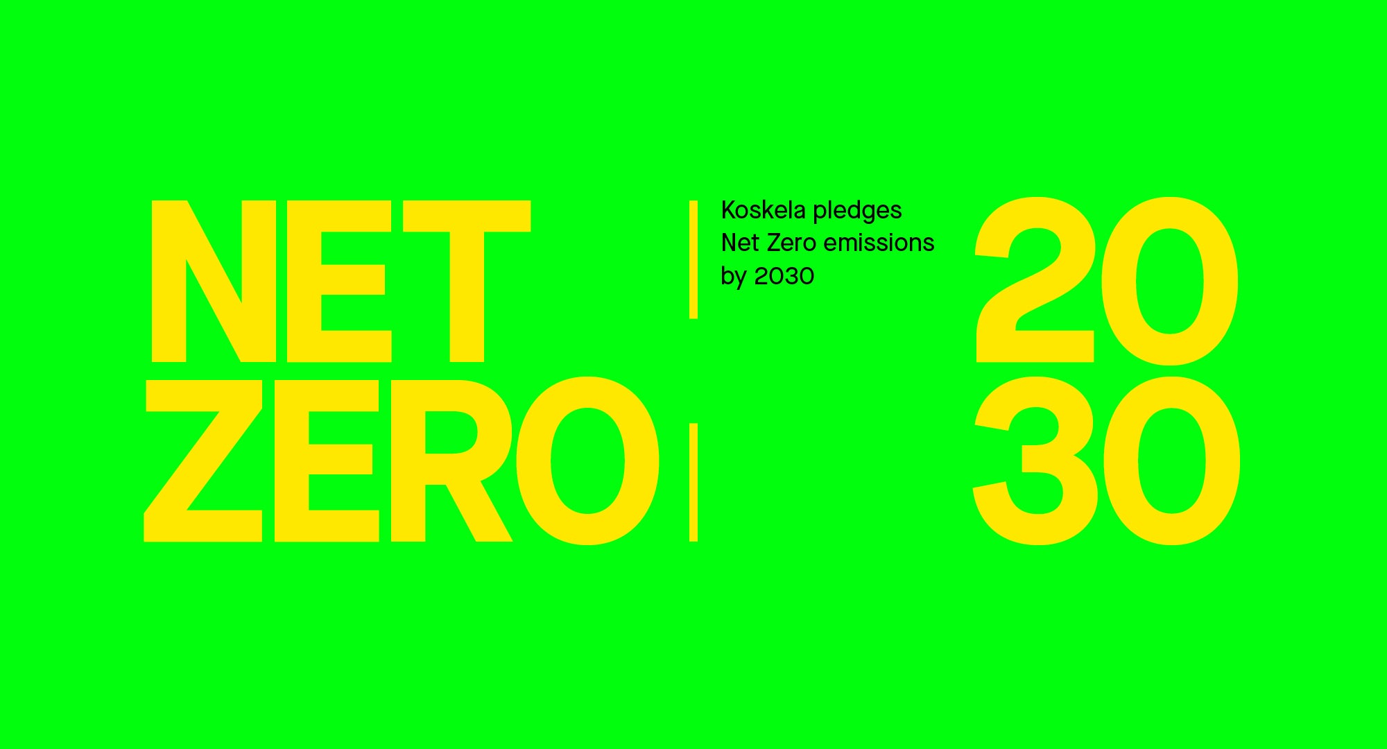 Announcing Koskela's Net Zero 2030 Commitment