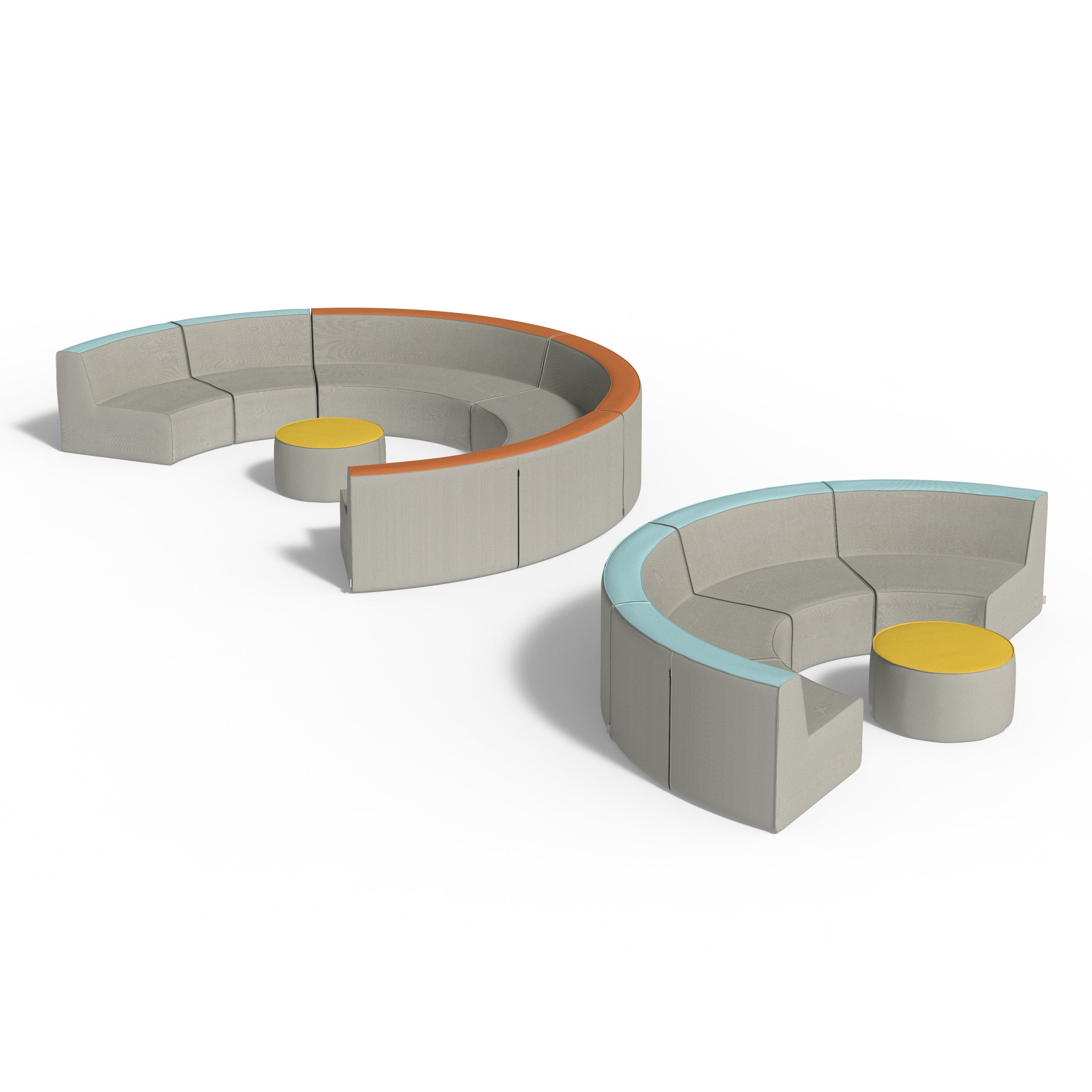 Ngalawa (Sit) Junior Modular Sofa Curved - Single 800 radius (45°) – Koskela