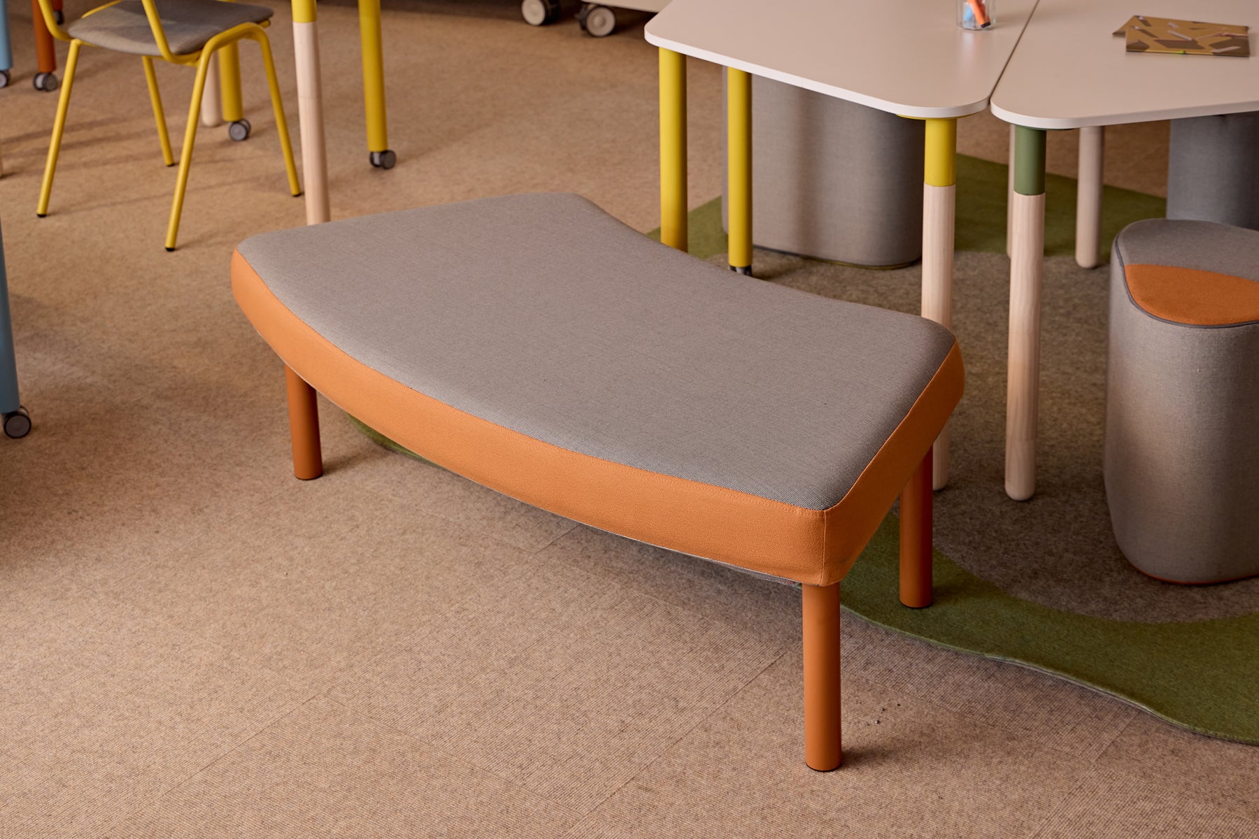 Bulada (Snake) Ottoman - Junior Curved Large – Koskela