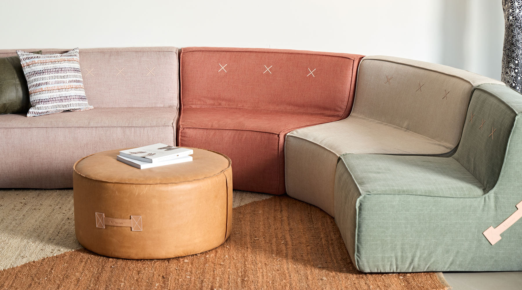 Quadrant Soft Curved Modular Sofa - Single radius 1200 (30°) – Koskela