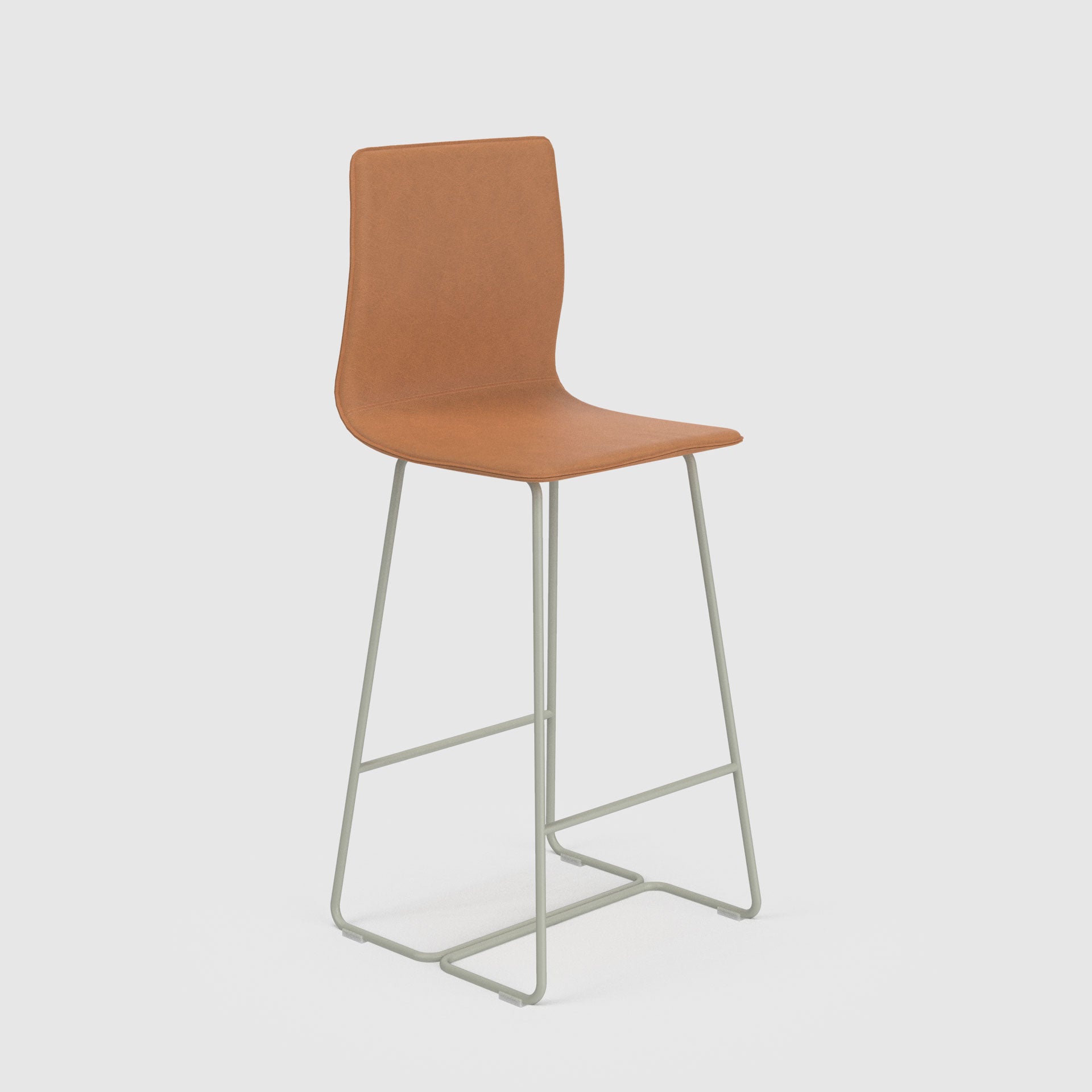 Sled Base Medium Bar Stool With Back – Koskela